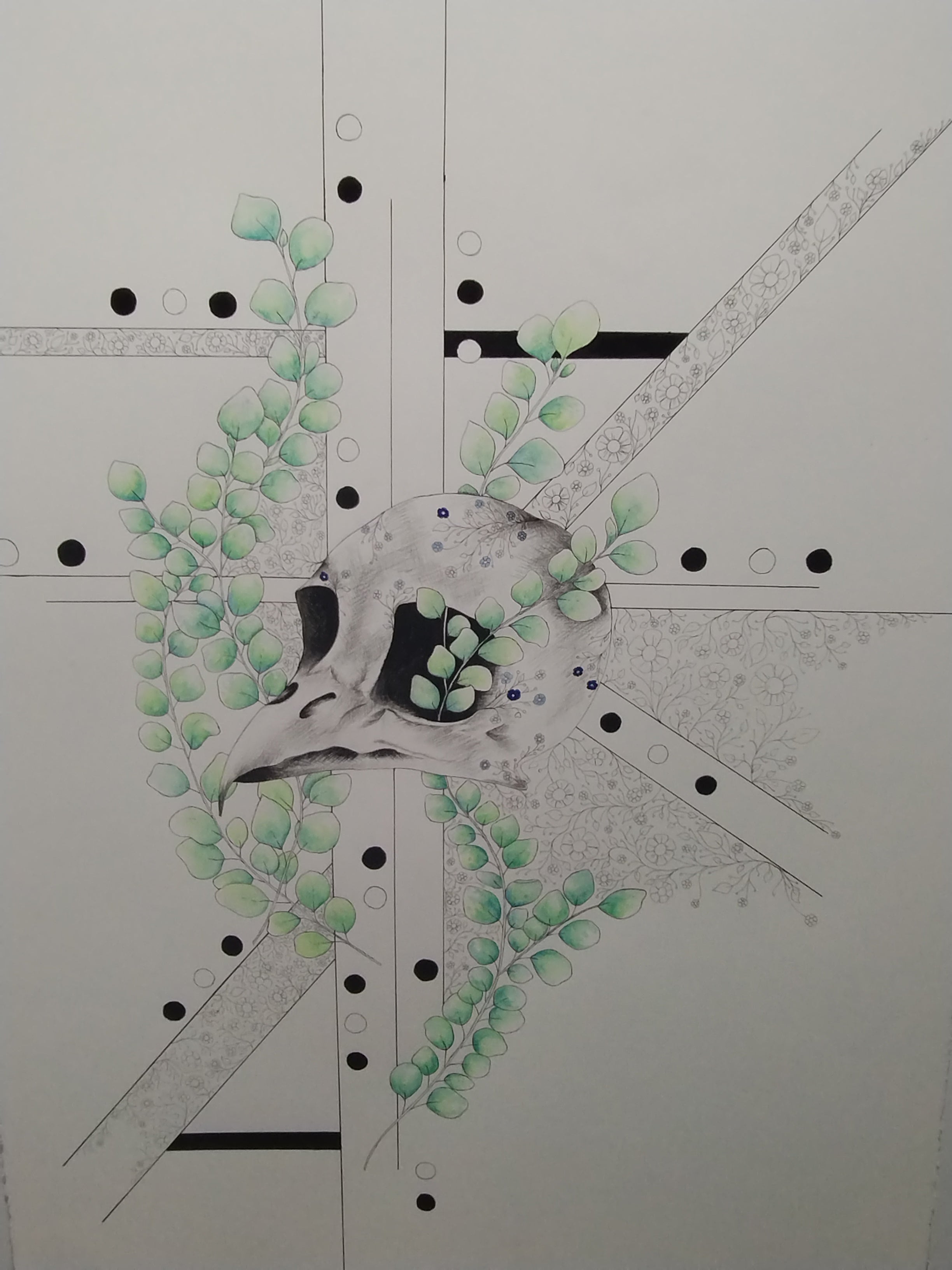 Forget Me Nots - Original Unframed – Leaky Inkwell
